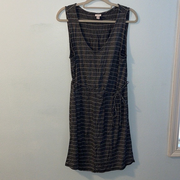 Merona | Dresses | Merona Dress Charcoal Cream | Poshmark